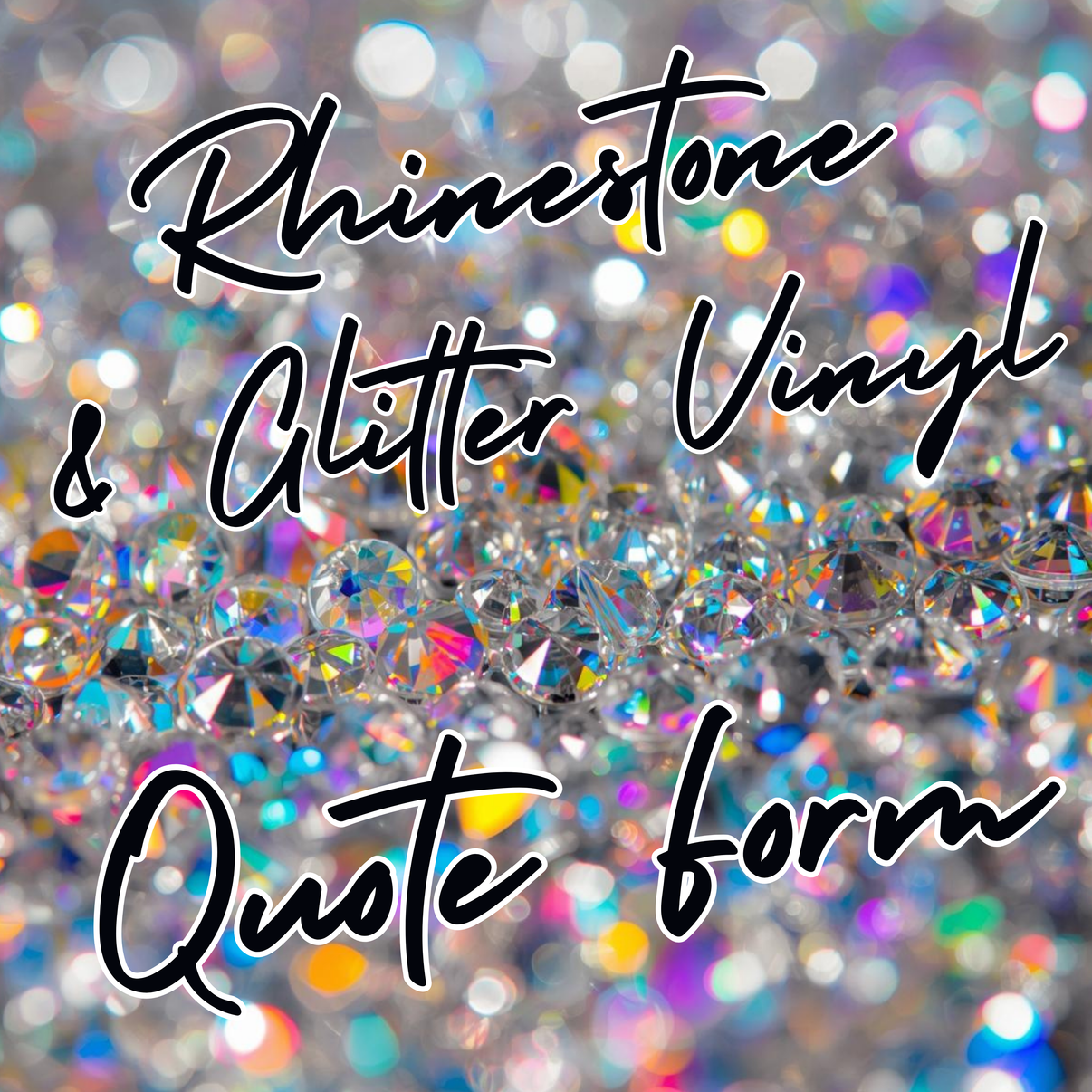 Rhinestone Design Quote – Powers Print & Design